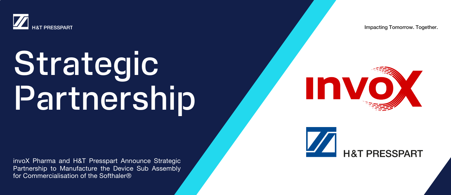 invoX Pharma and H&T Presspart Announce Strategic Partnership